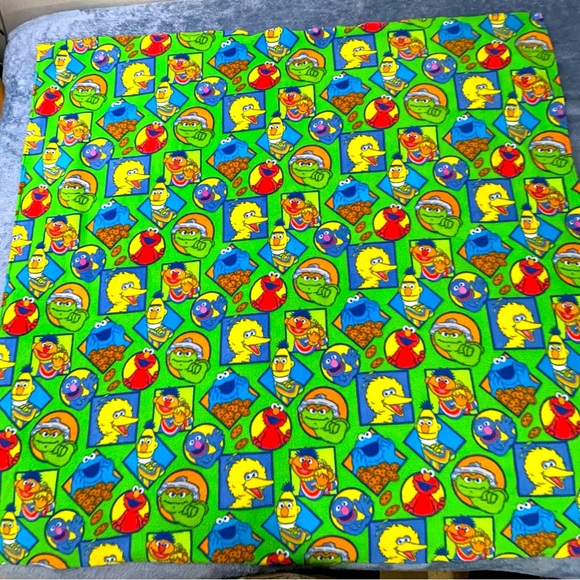 Bedding | Vintage Sesame Street Soft Colorful Throw Blanket 5 X 55 ...